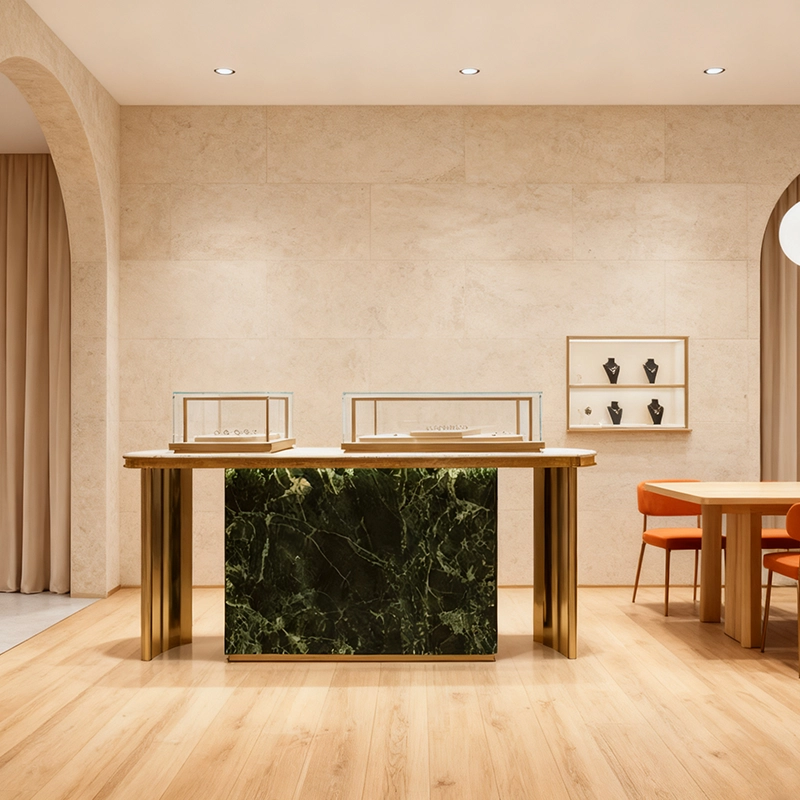 Gold & Marble Jewellery Display Stand by ONI